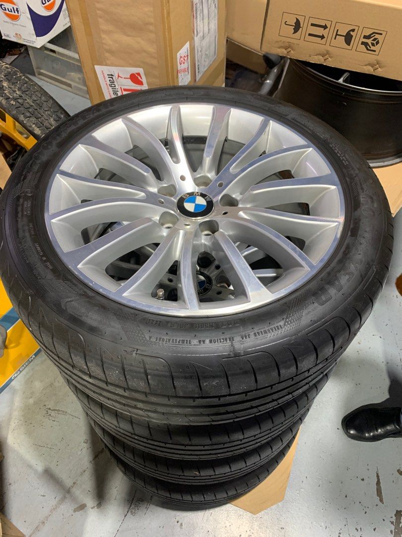 Original BMW 18 inch rims with Tyres, Car Accessories, Tyres & Rims on ...