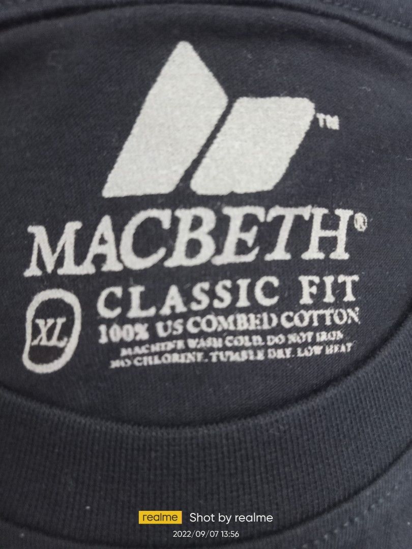 Original Macbeth Shirt, Men's Fashion, Tops & Sets, Tshirts & Polo ...
