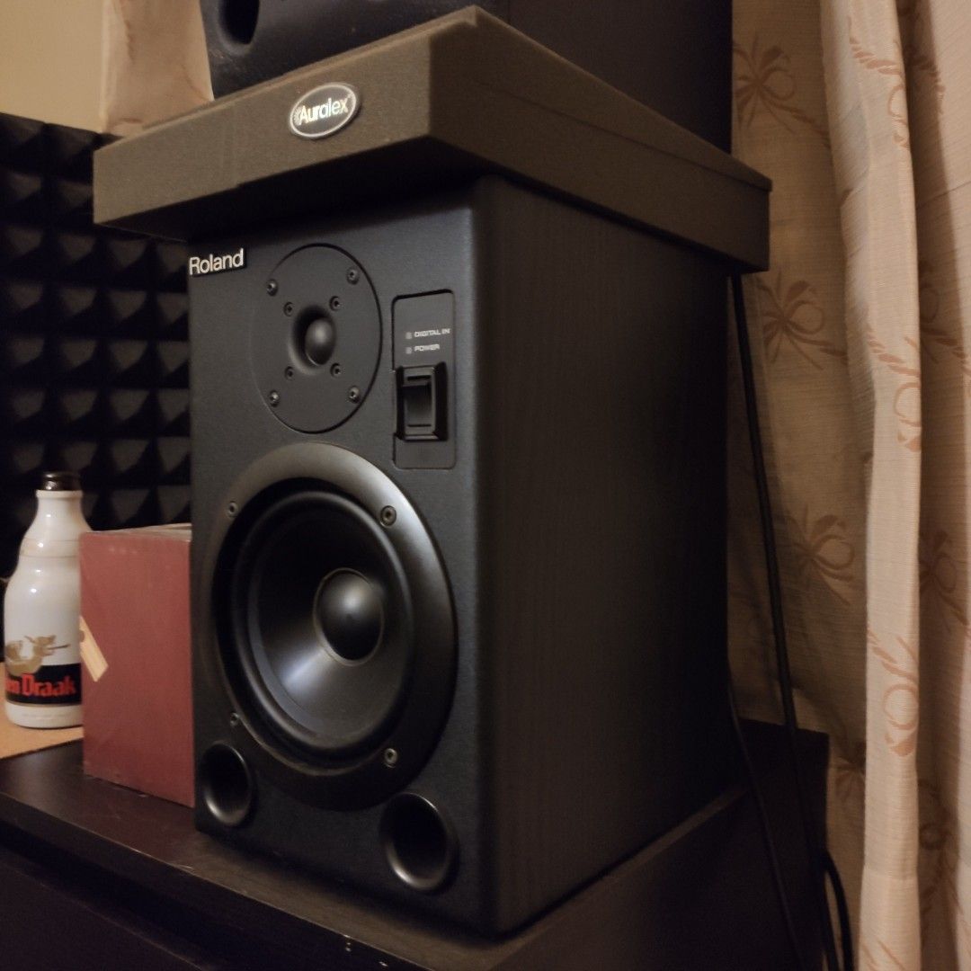 一對pairs日本羅蘭Roland Ds-5 xn--bi-amp5-4s4kf02b.25inch 旗艦主動式監聽喇叭含數位輸入DAC ...