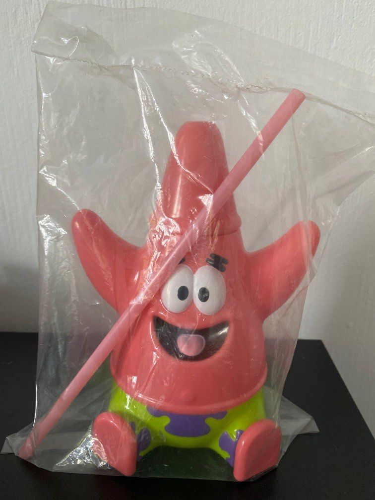 Patrick Star Cup with straw, Hobbies & Toys, Toys & Games on Carousell