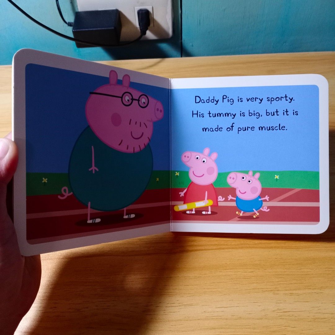 Peppa Pig Daddy Pig Gets Fit boardbook, Hobbies & Toys, Books ...