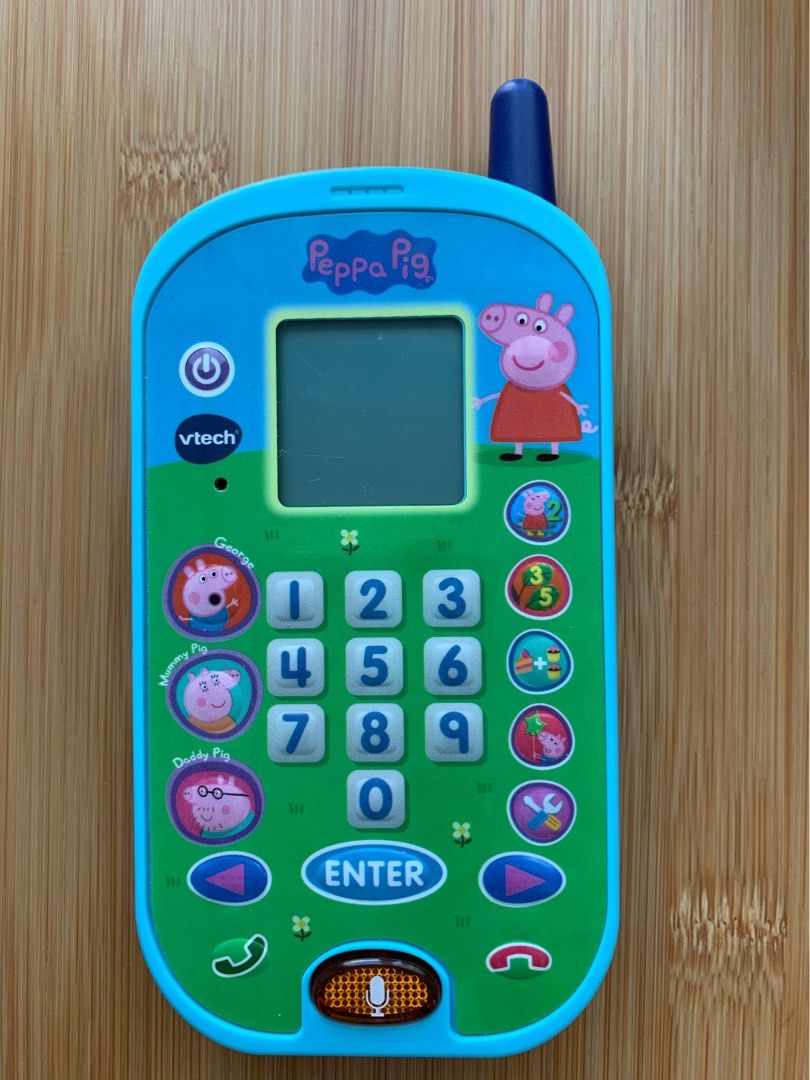 Peps pig phone, 興趣及遊戲, 玩具 & 遊戲類 - Carousell
