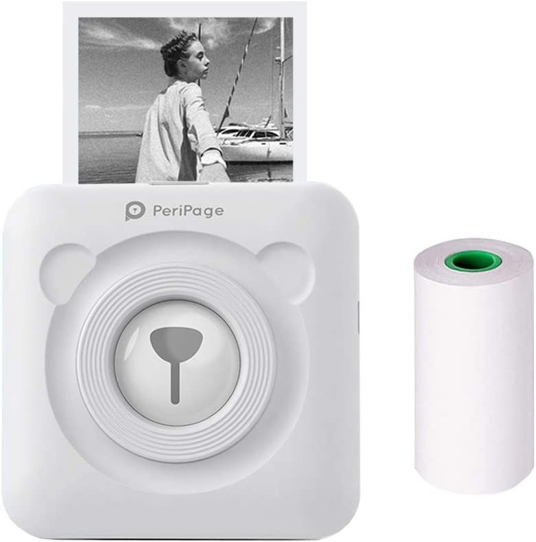 Peripage Mini Printer Portable Printer Pocket Printer A6 Portable Thermal Printer Label Sticky ...