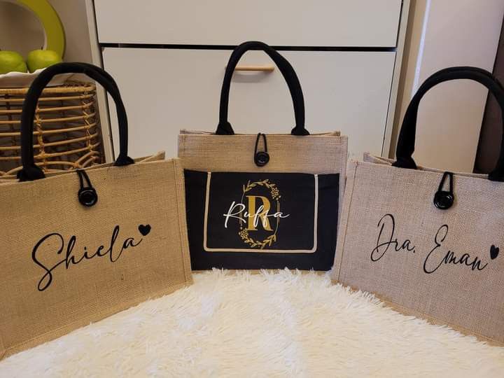 Personalized abaca jute bag, Women's Fashion, Bags & Wallets, Tote Bags ...
