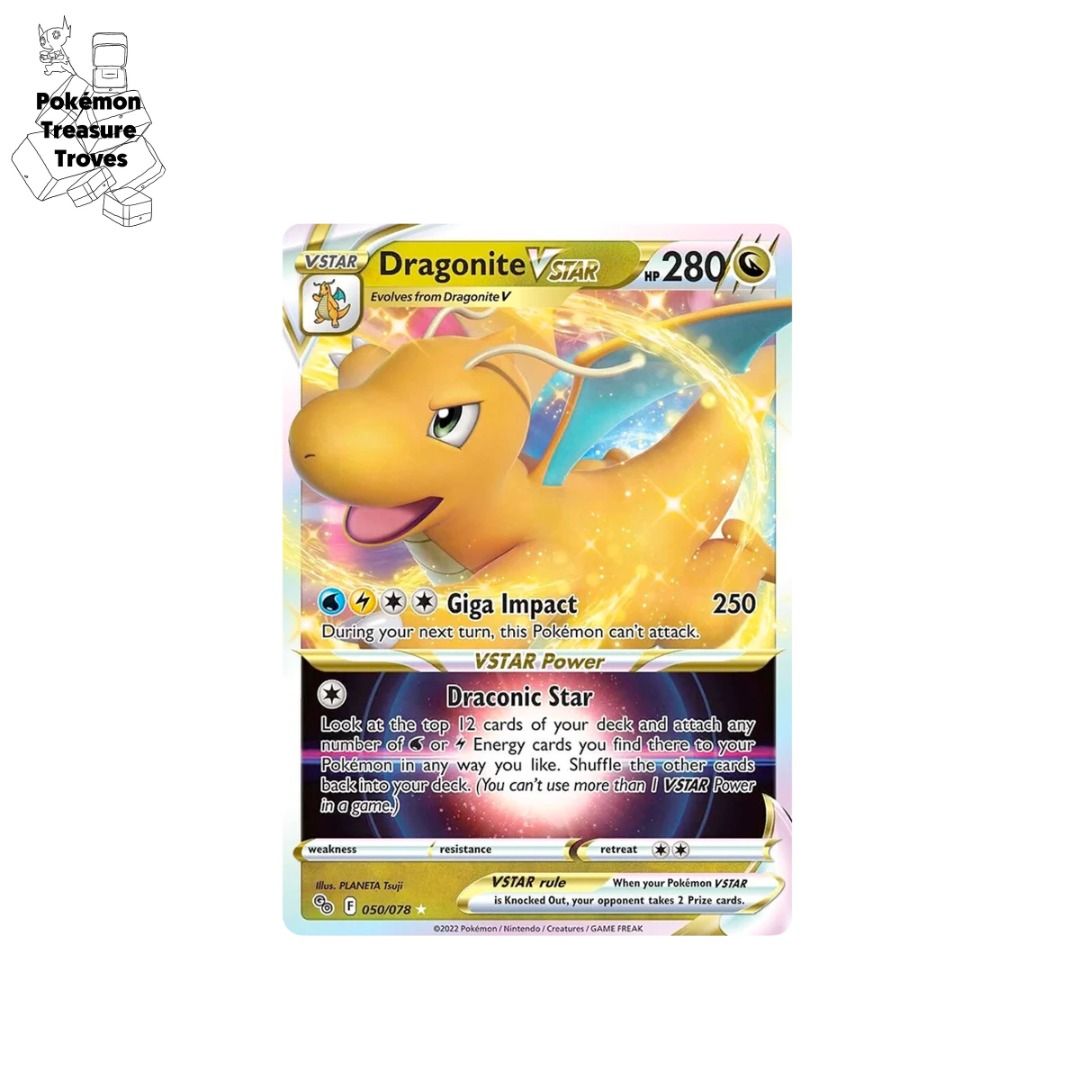 Pokemon Pokemon Go Dragonite VSTAR Card, Hobbies & Toys, Toys & Games ...