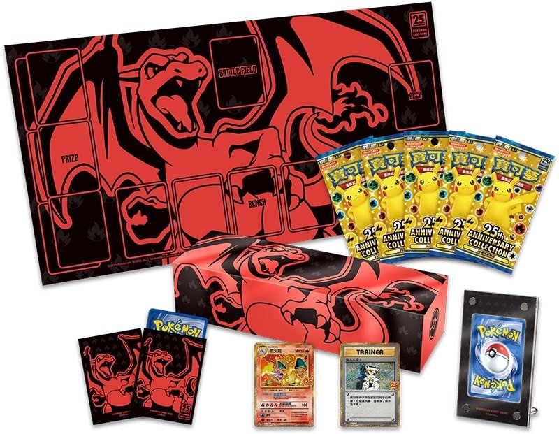 Pokemon TCG 25th Anniversary Charizard Box, Hobbies & Toys, Toys ...