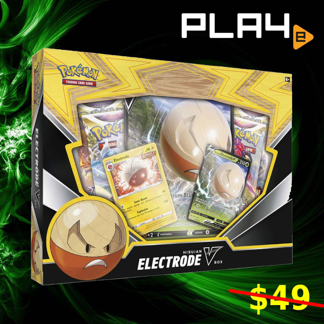 Pokemon TCG Electrode V Box (7072729) Brand New, Hobbies & Toys, Toys ...