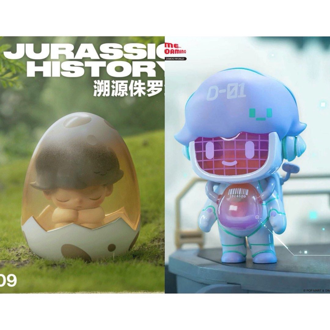 Popmart Dimoo Jurassic History | D01, Hobbies & Toys, Toys & Games on ...