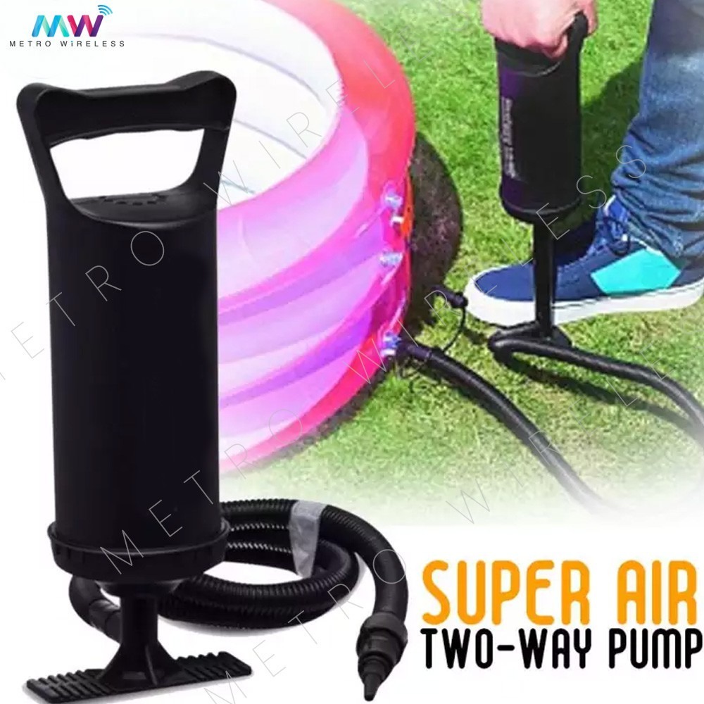 Portable Manual Hand Air Pump Airbedpump Two-way pump, Furniture & Home ...