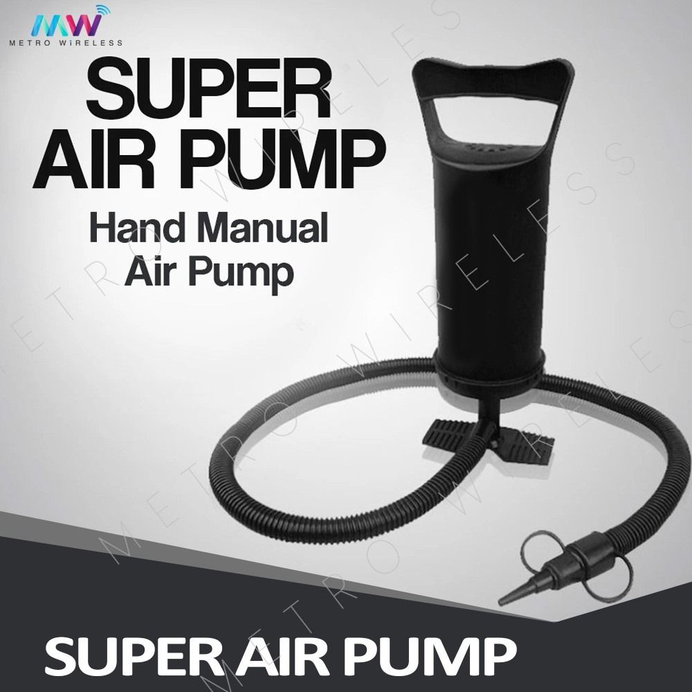 Portable Manual Hand Air Pump Airbedpump Two-way pump, Furniture & Home ...