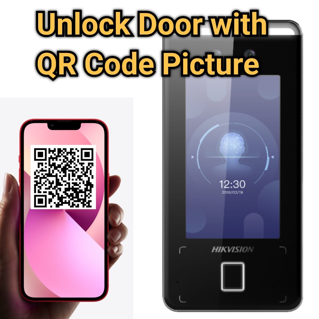 Qr Code Door Access System Unlock Door With Qr Code Picture Hikvision Solution Door Terminal