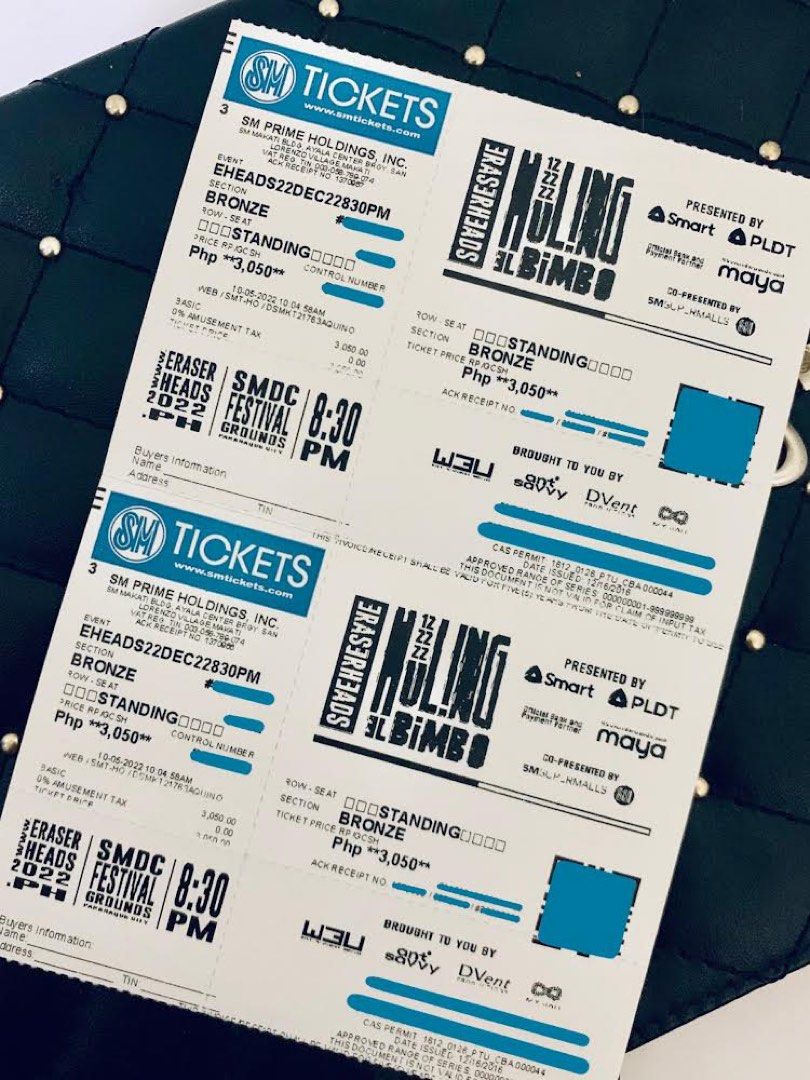 RAFFLE! Eraserheads Huling El Bimbo Concert - Bronze Ticket, Tickets & Vouchers, Event Tickets ...