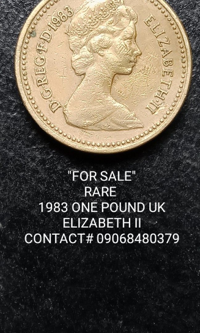 RARE ONE POUND 1983 UK ELIZABETH II = 10,000.00 PESOS, Hobbies & Toys ...