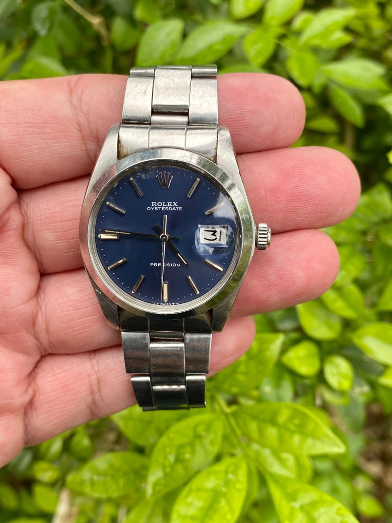 Rare Rolex Blue Dial 6694, Luxury, Watches on Carousell
