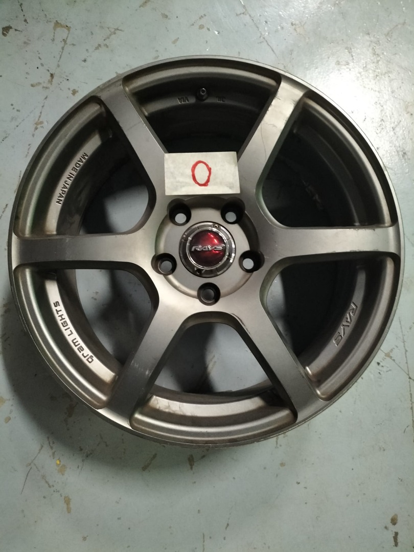 Rays Rim Set, Car Accessories, Tyres & Rims on Carousell