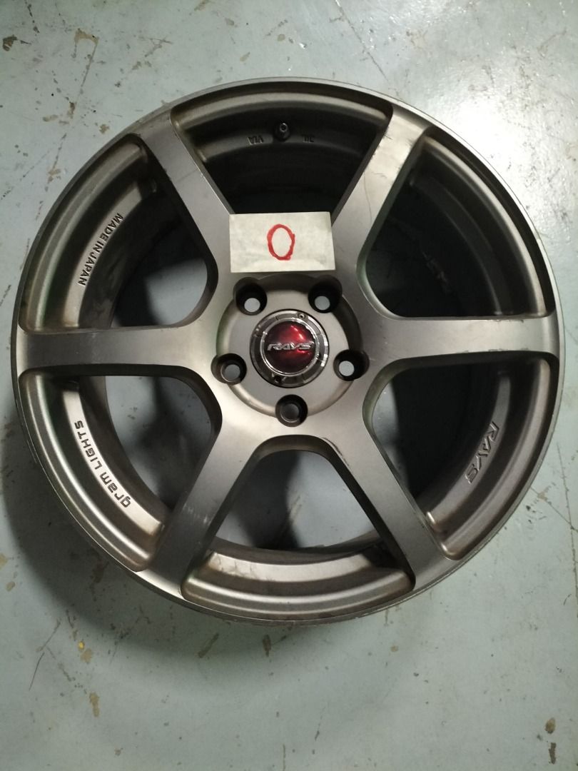 Rays Rim Set, Car Accessories, Tyres & Rims on Carousell