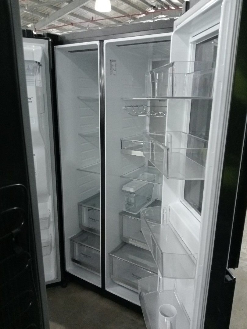 Ref side by side inverter 23.8 cu, TV & Home Appliances, Kitchen ...