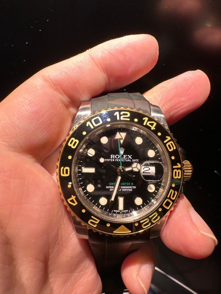 Rolex GMT Master II Half Gold, Luxury, Watches on Carousell