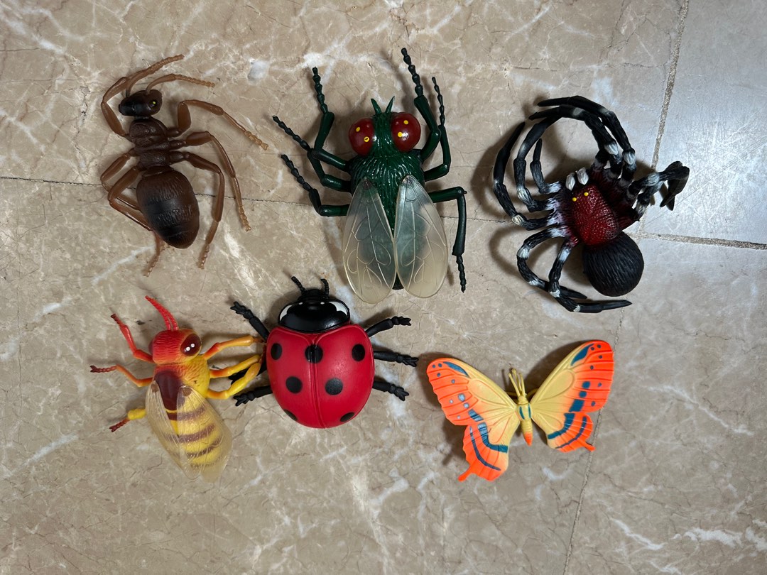 Rubber Insects, Hobbies & Toys, Toys & Games on Carousell