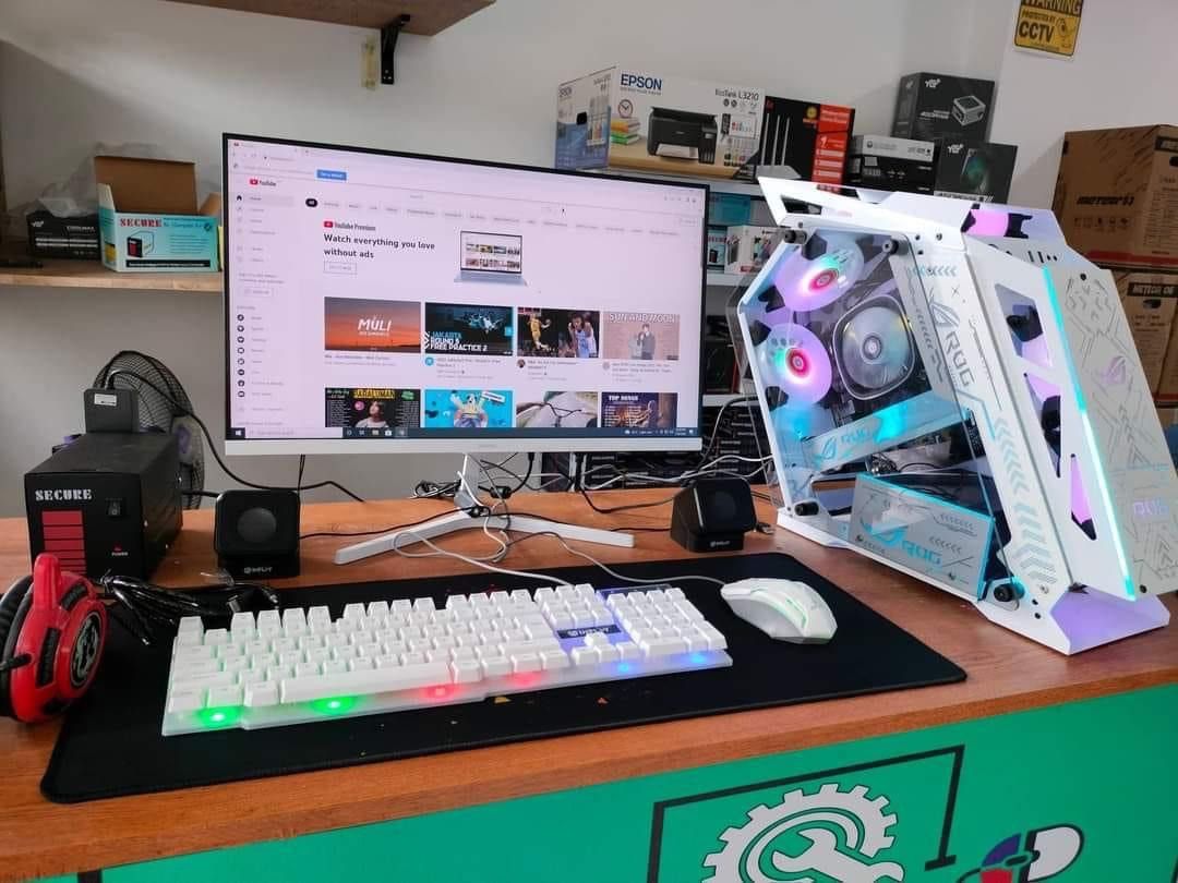 RYZEN 5 5600G White Build setup cyborg, Computers & Tech, Desktops on ...