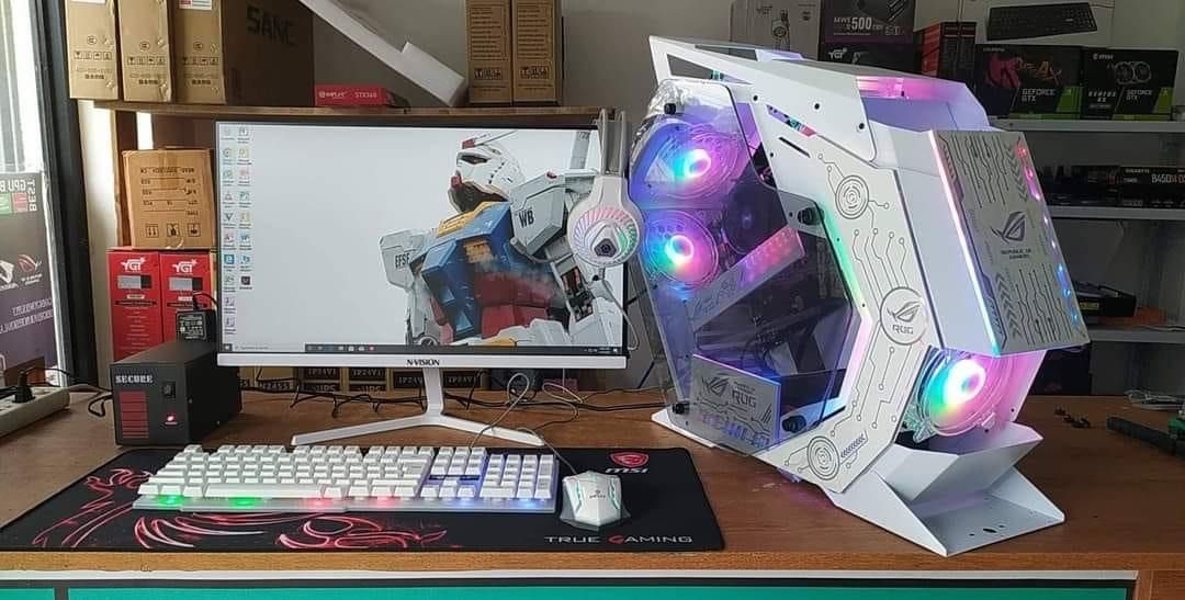 RYZEN 5 5600G White Build setup cyborg, Computers & Tech, Desktops on ...