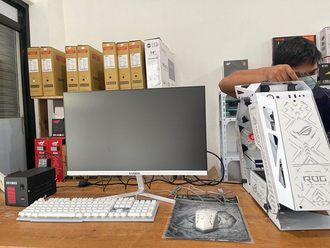 RYZEN 5 5600G White Build setup cyborg, Computers & Tech, Desktops on ...