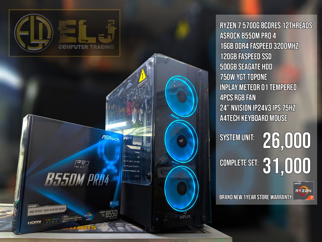 RYZEN 7 5700G SYSTEM UNIT / COMPLETE SET on Carousell