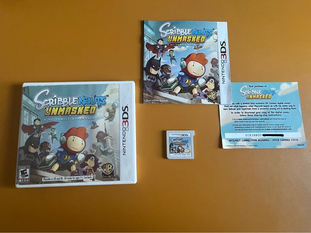 Scribblenauts Unmasked for the Nintendo 3DS, Video Gaming, Video Games ...