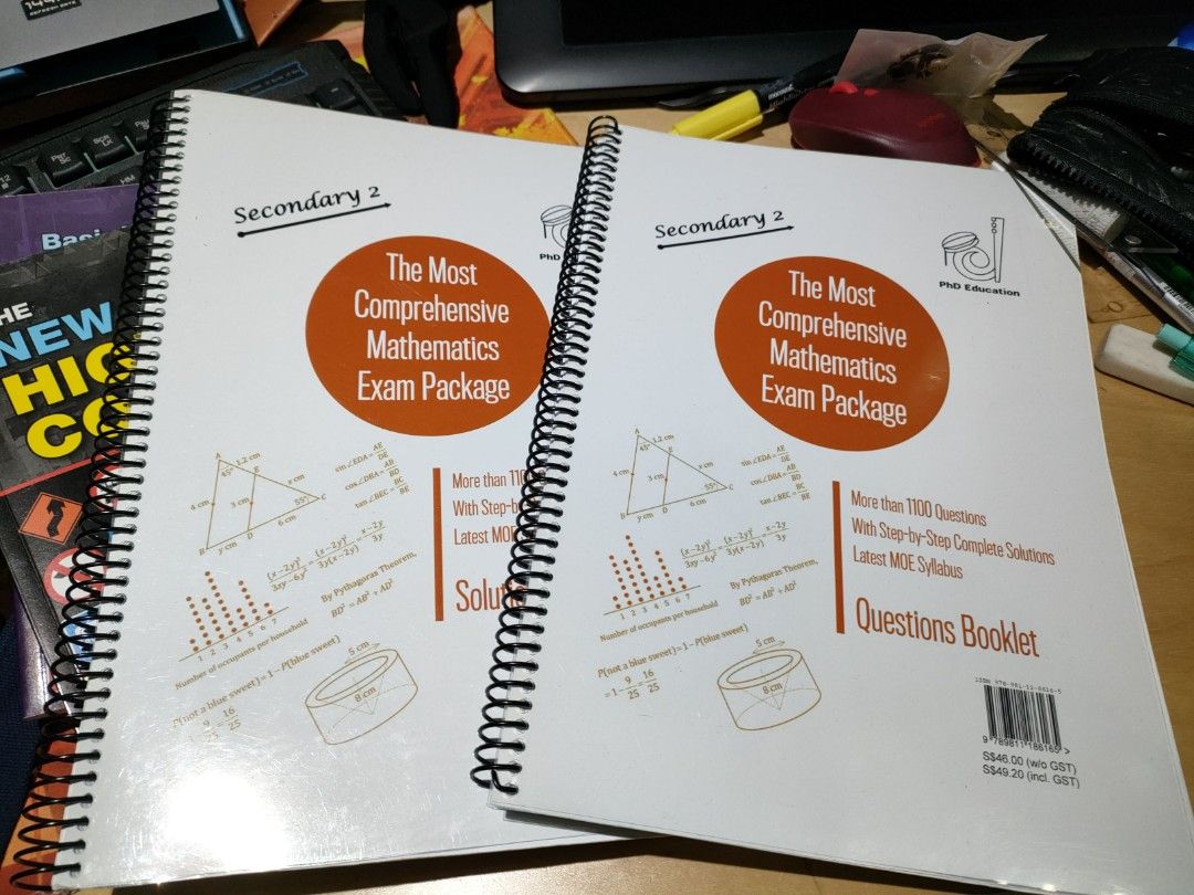 Secondary 2 Maths; Question and Solution Booklet, Hobbies & Toys, Books ...