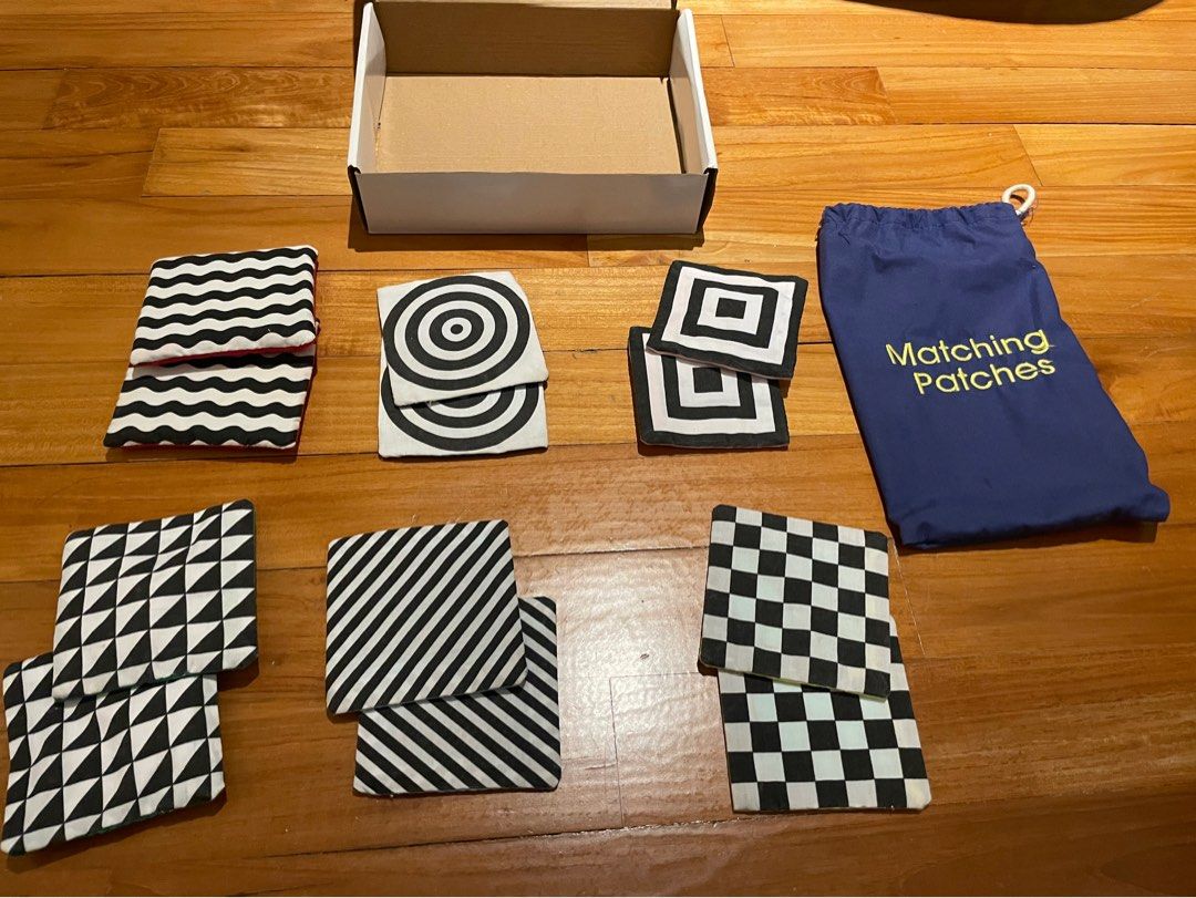 Sensorial cloth matching patches, Hobbies & Toys, Toys & Games on Carousell