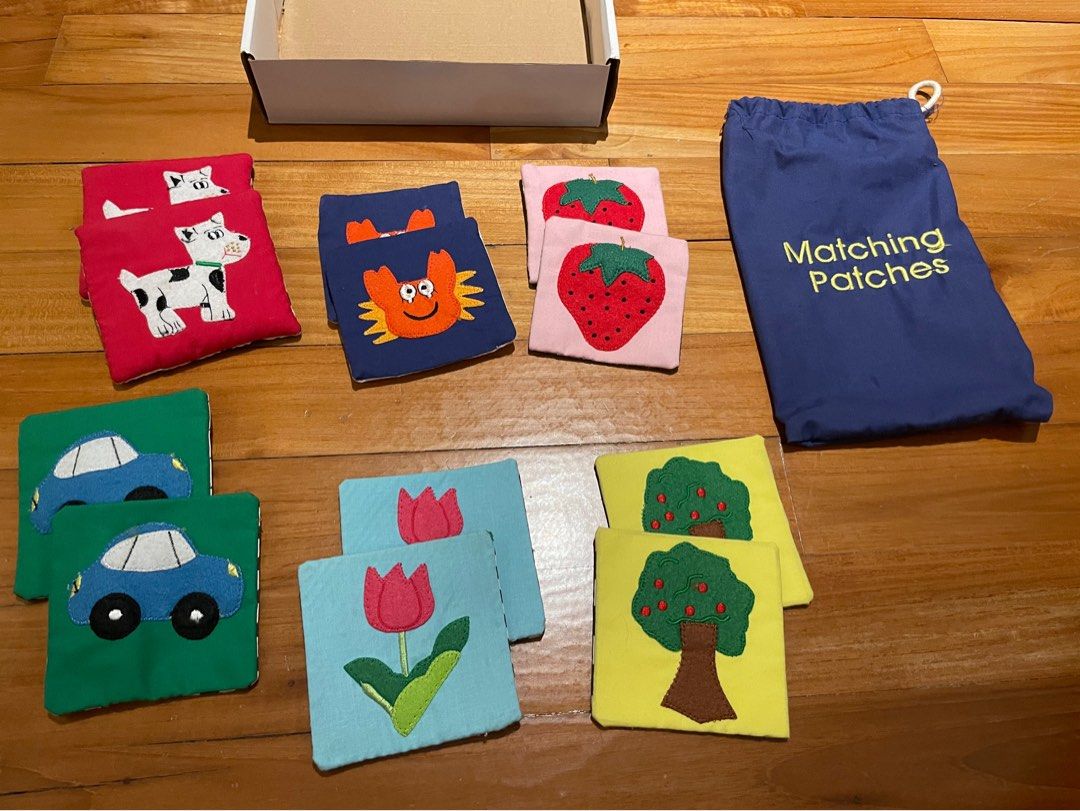 Sensorial cloth matching patches, Hobbies & Toys, Toys & Games on Carousell