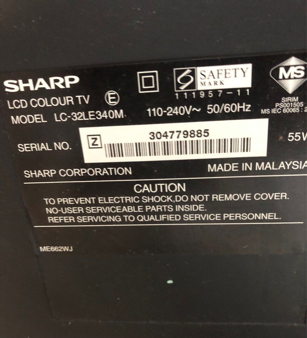 Sharp Tv, TV & Home Appliances, TV & Entertainment, TV on Carousell
