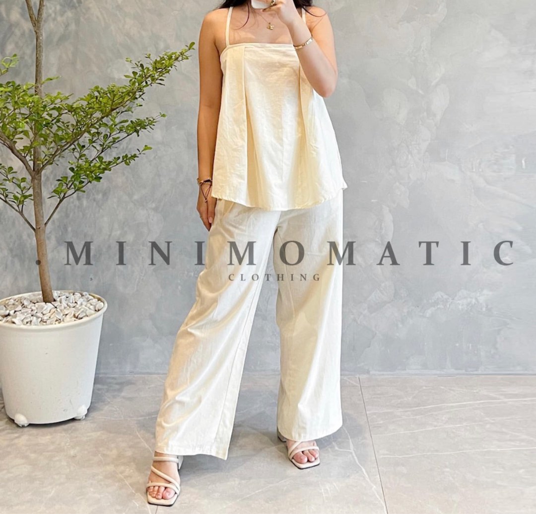 Skintone Linen Coordinates, Women's Fashion, Dresses & Sets, Sets or ...