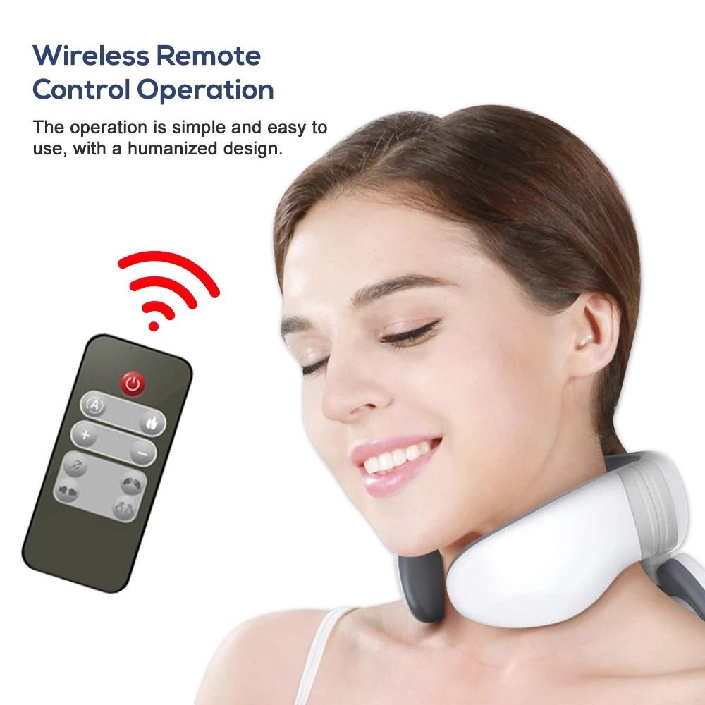 Smart Electric Neck Massager Pulse Body Massager Relax Back Cervical ...