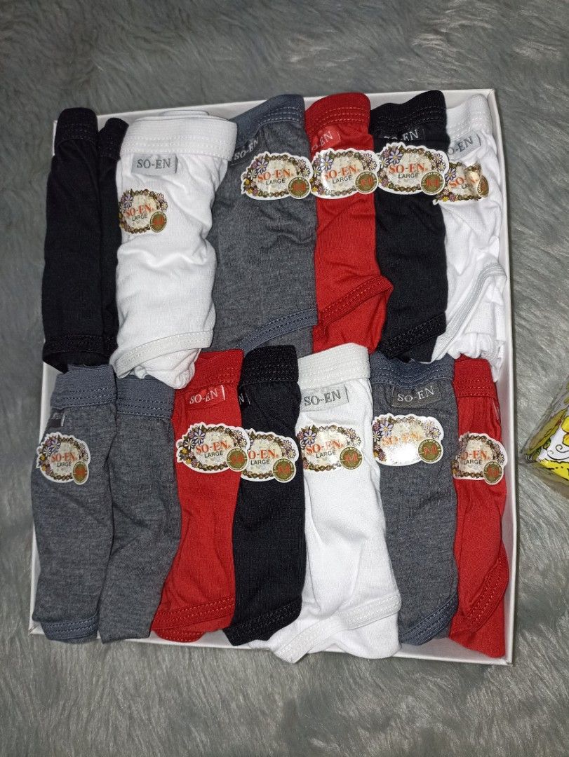 SOEN Semi Panty Assorted Color (1 Doz), Women's Fashion, Undergarments ...