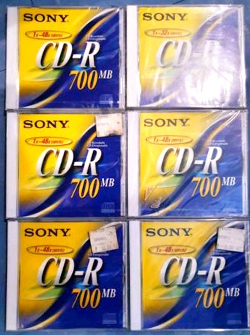 SONY CDRs BNEW/SEALED Recordable media, Computers & Tech, Parts ...