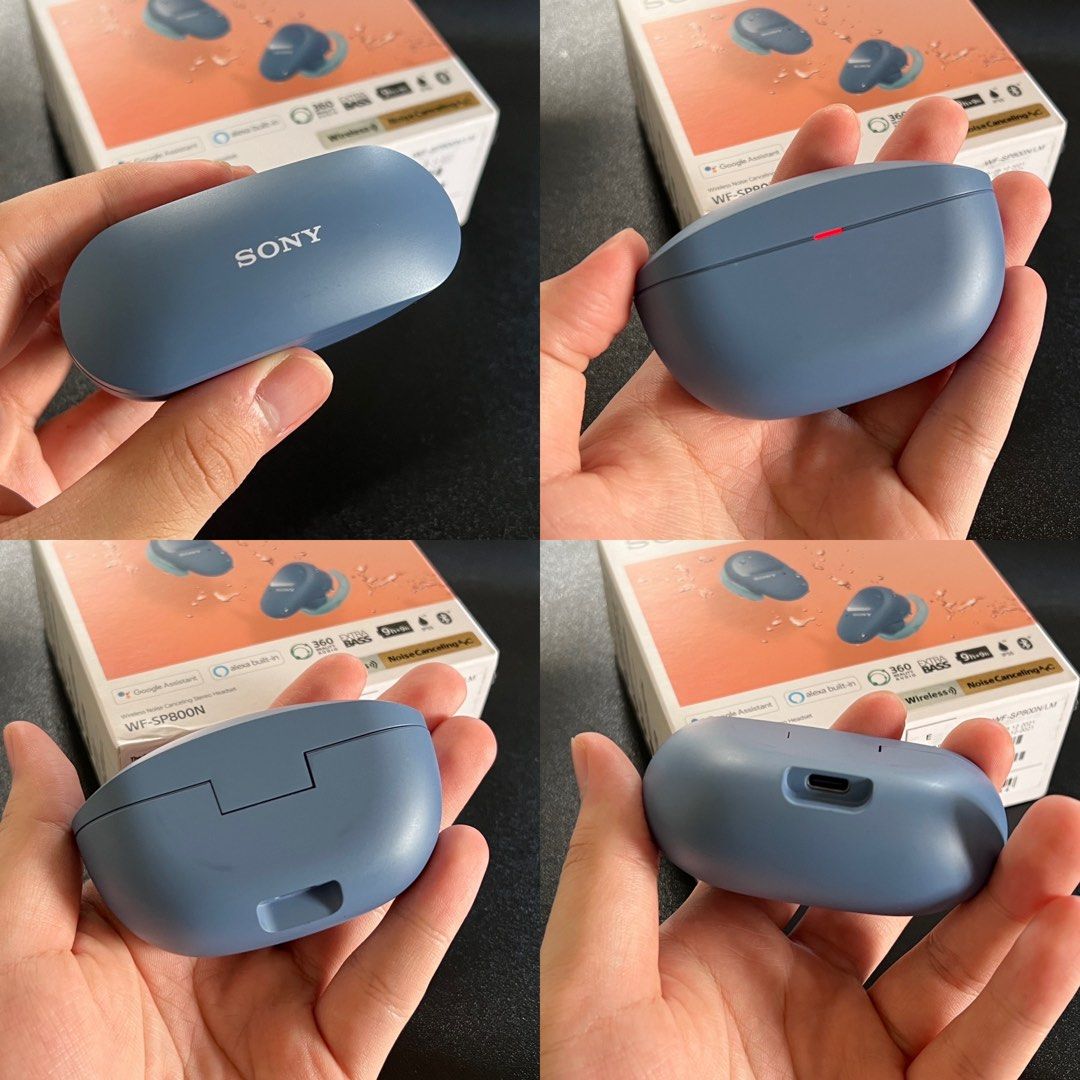 Sony WF-SP800N Wireless Noise-Canceling Headphones, Audio, Earphones on ...