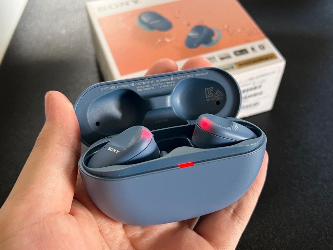 Sony WF-SP800N Wireless Noise-Canceling Headphones, Audio, Earphones on ...