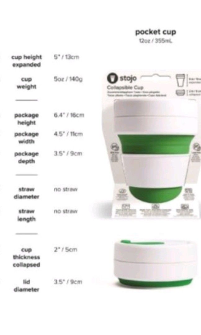 Stojo collapsible cups, Furniture & Home Living, Kitchenware & Tableware, Water Bottles ...