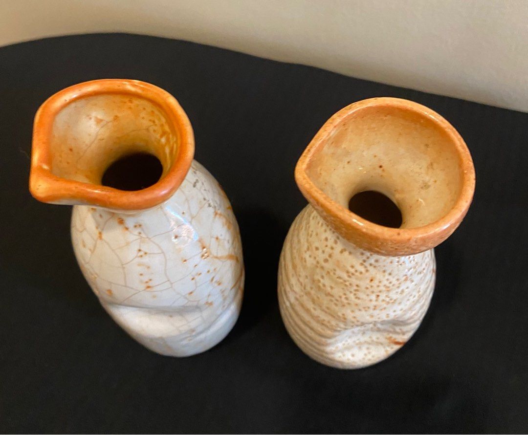 Stoneware Japanese sake containers /vases, Furniture & Home Living ...