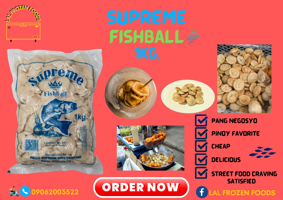 Supreme Fishball 1KG., Food & Drinks, Chilled & Frozen Food on Carousell