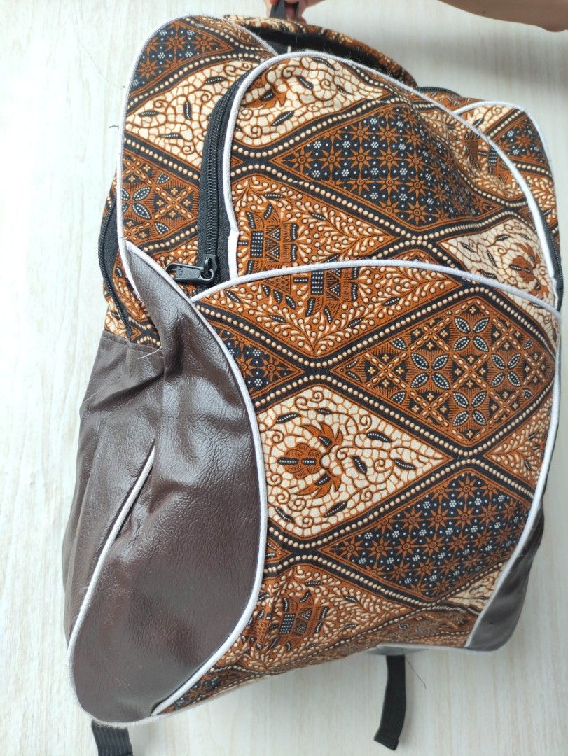 Tas Ransel Etnik Batik Backpack ers, Fesyen Pria, Tas & Dompet , Ransel di Carousell