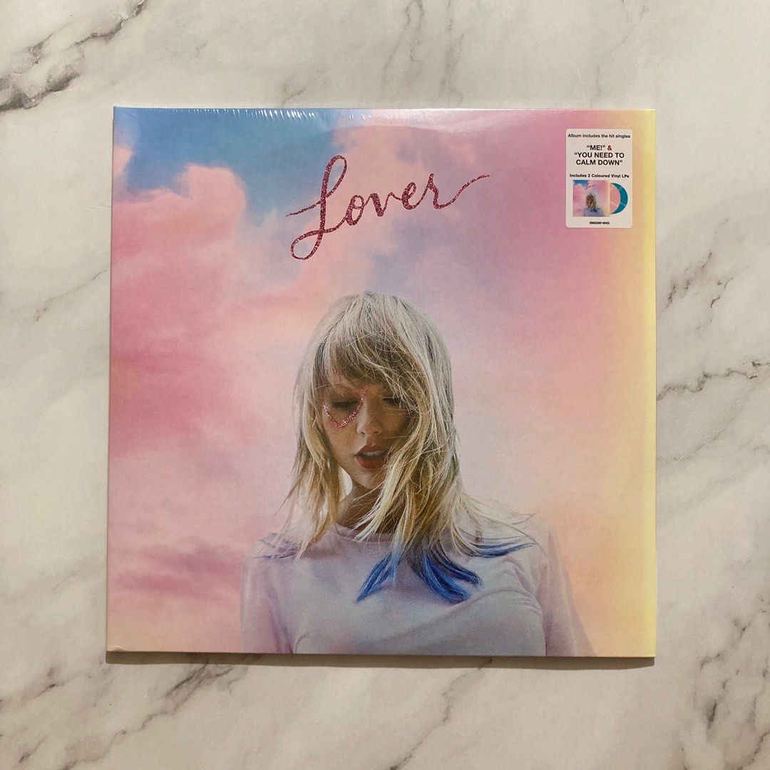 Taylor Swift - Lover (Colored Vinyl) 2 LP, Hobbies & Toys, Music ...