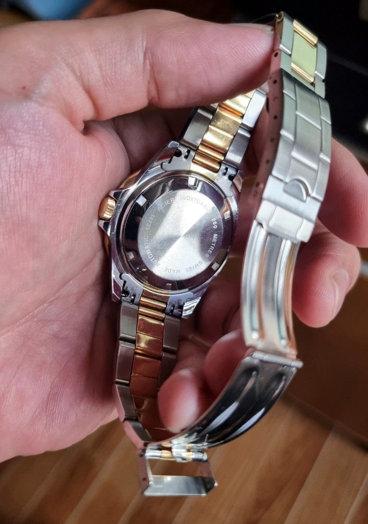 Technos submariner automatic 2tone swiss made, Men's Fashion, Watches ...