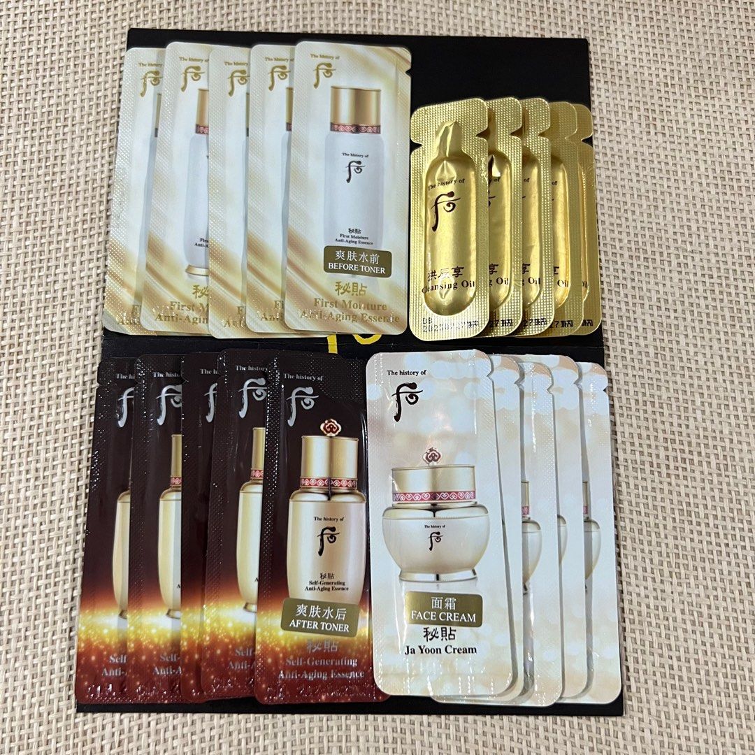 The history of whoo sample set, Beauty & Personal Care, Face, Face Care ...