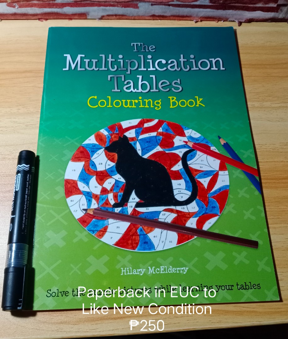 The Multiplication Tables Colouring Book: Solve the Puzzle Pictures ...