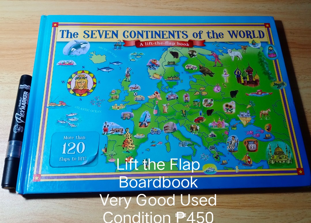The Seven Continents of the World A Lift the Flap Boardbook, Hobbies ...