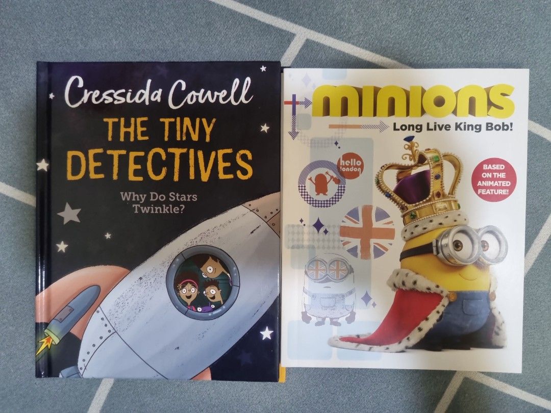 The Tiny Detectives & Minions King Bob storybooks, Hobbies & Toys ...