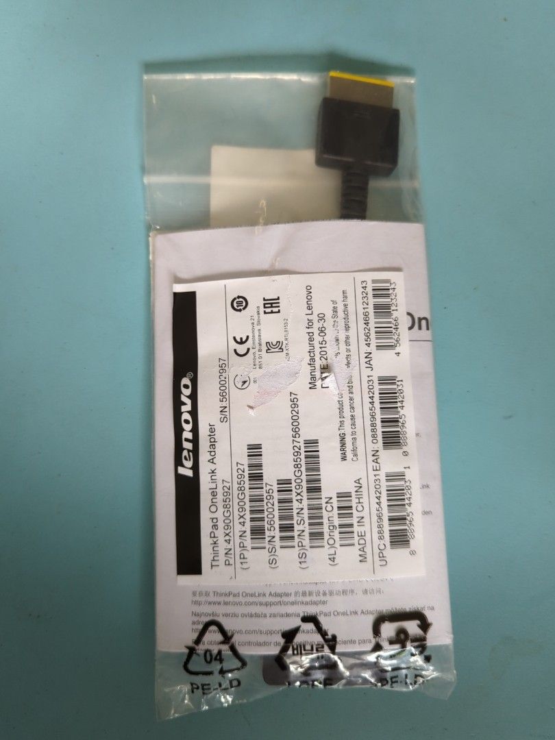 ThinkPad OneLink Adapter, Computers & Tech, Parts & Accessories, Cables ...