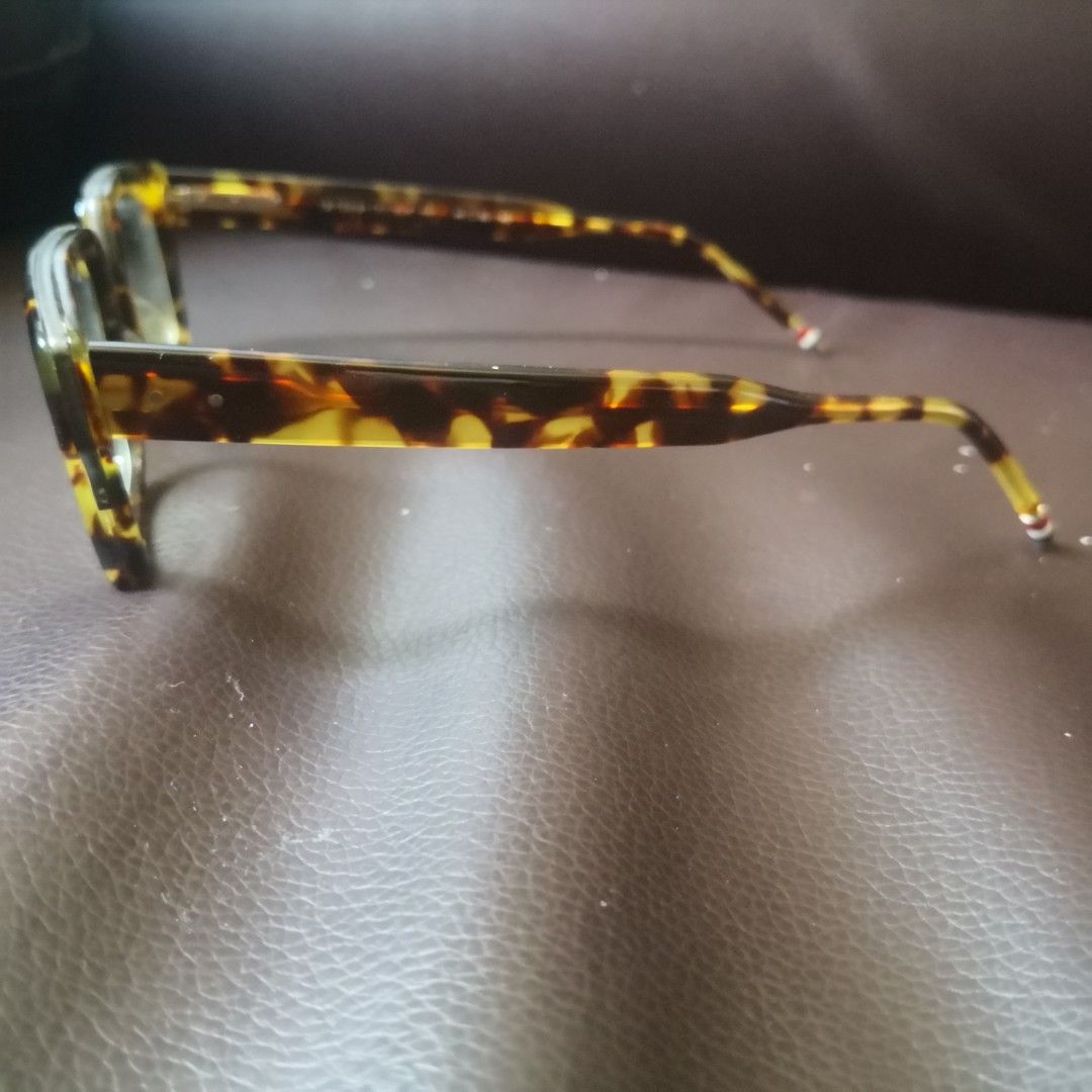 Thom Browne TB-703 Tortiise Acetate Eyewear, Men's Fashion, Watches & Accessories, Sunglasses ...